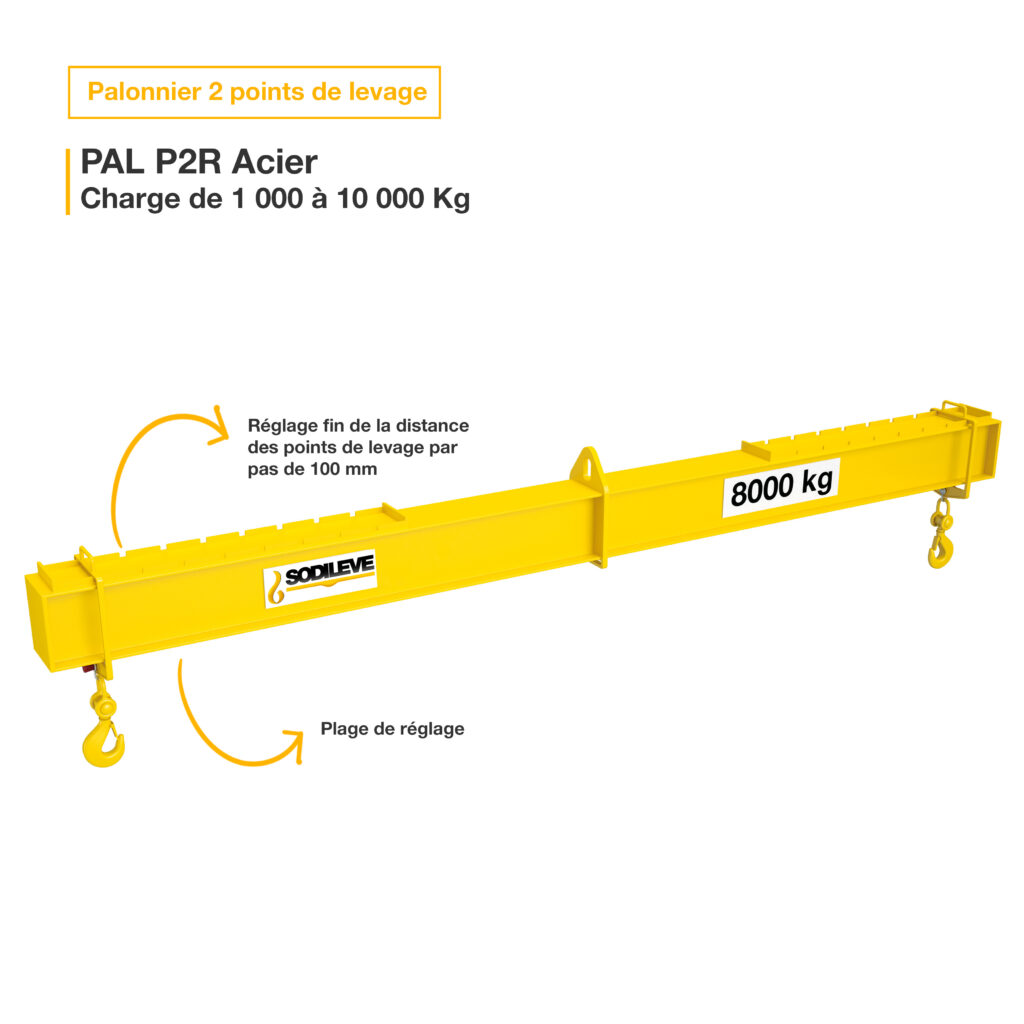 Palonnier de levage | Acier, Aluminium | SODILEVE