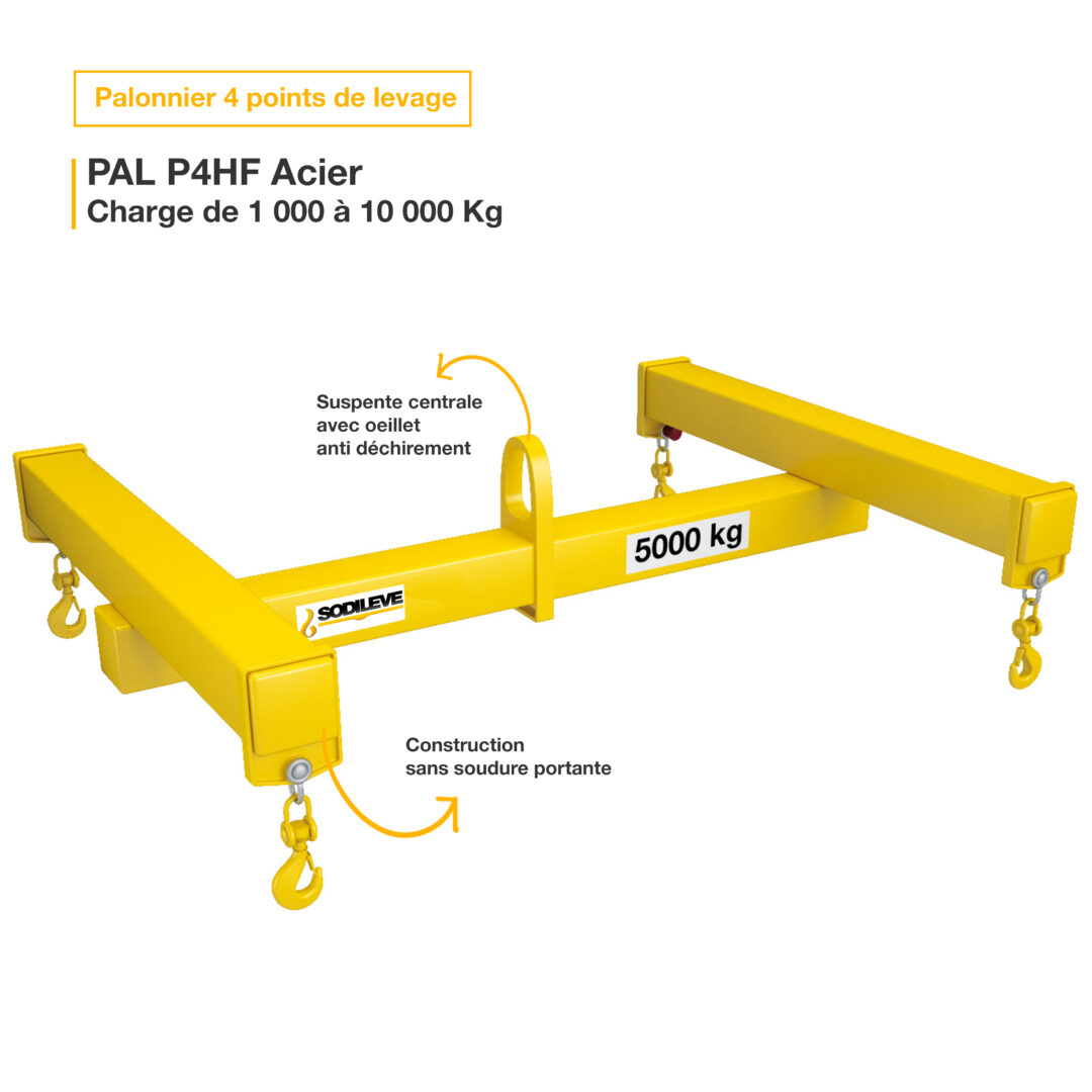 Palonnier de levage | Acier, Aluminium | SODILEVE