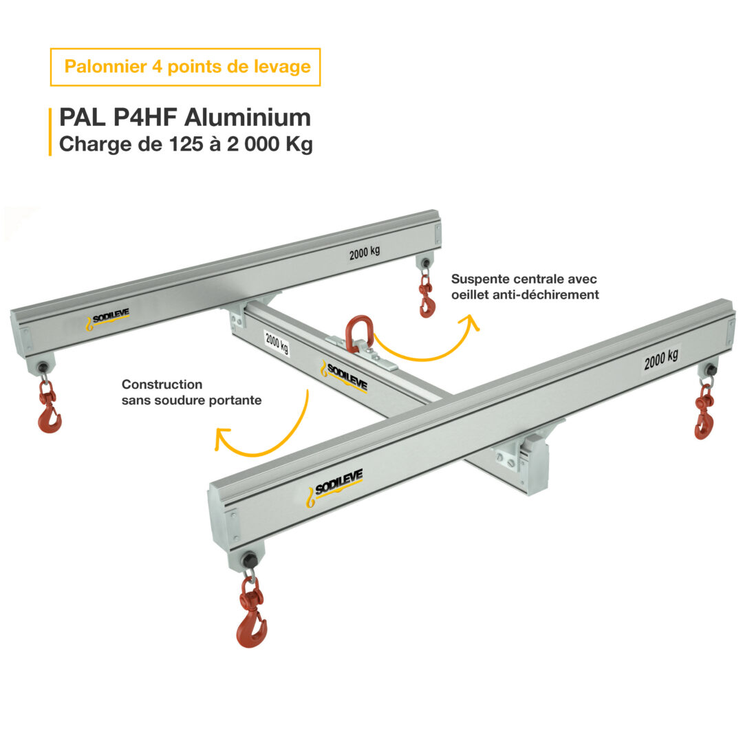 Palonnier de levage | Acier, Aluminium | SODILEVE